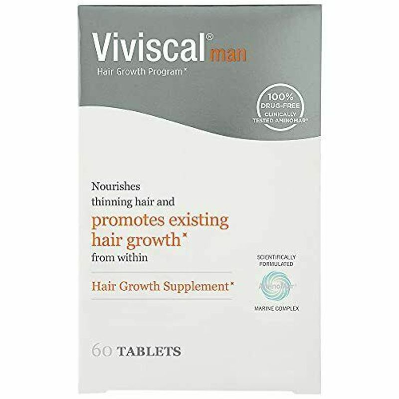 Viviscal Men's Hair Growth Promoter Supplements 1.7 oz - 60 Tablets ...
