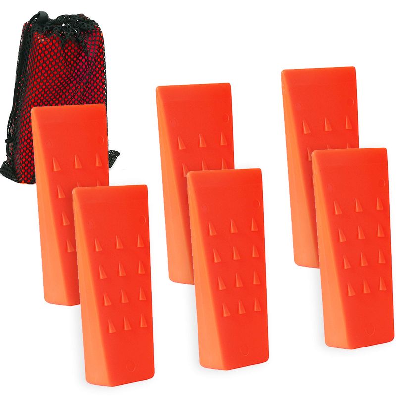 AR-PRO 6 Pack Tree Felling Wedges with Spikes for Safe Tree Cutting – 5 ...