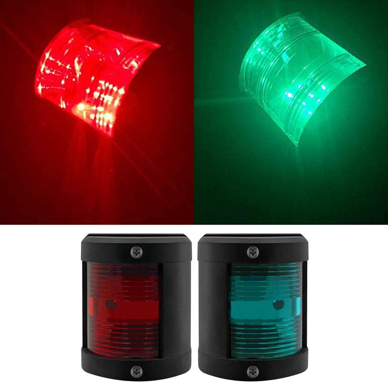 JT-HLM Boat Green Starboard and Red Port Side Black Stern LED ...
