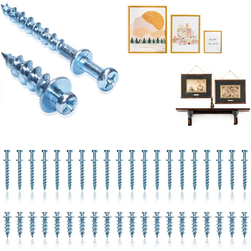 laffeya Picture Hanger Screws, Double Headed Picture Hanging Screws ...