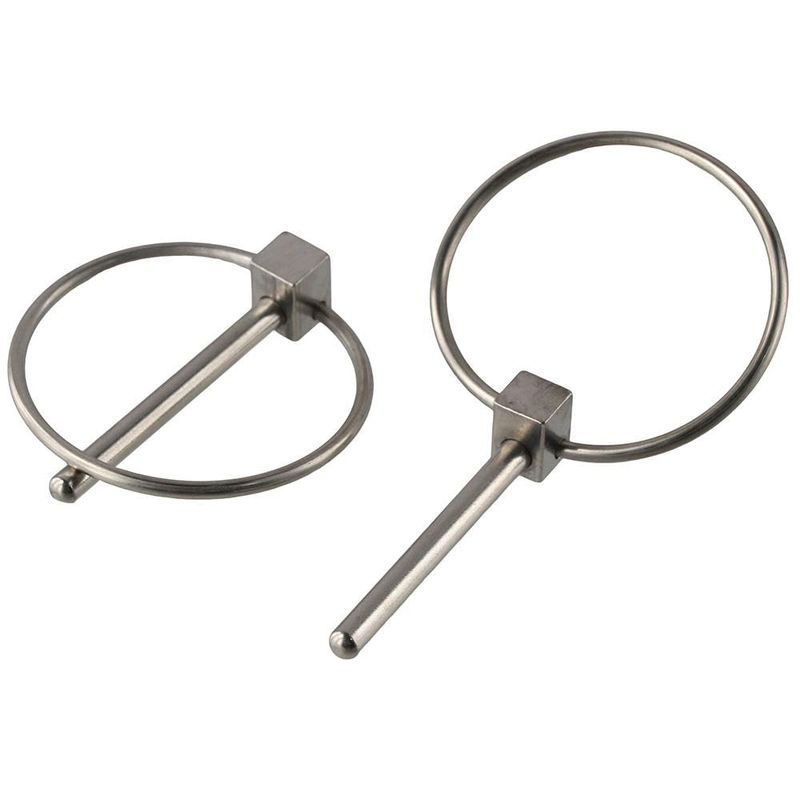 FEIYING 316 Stainless Steel Lynch Pins,Hood Pin Clips,2Pcs 4.5 x 45mm ...