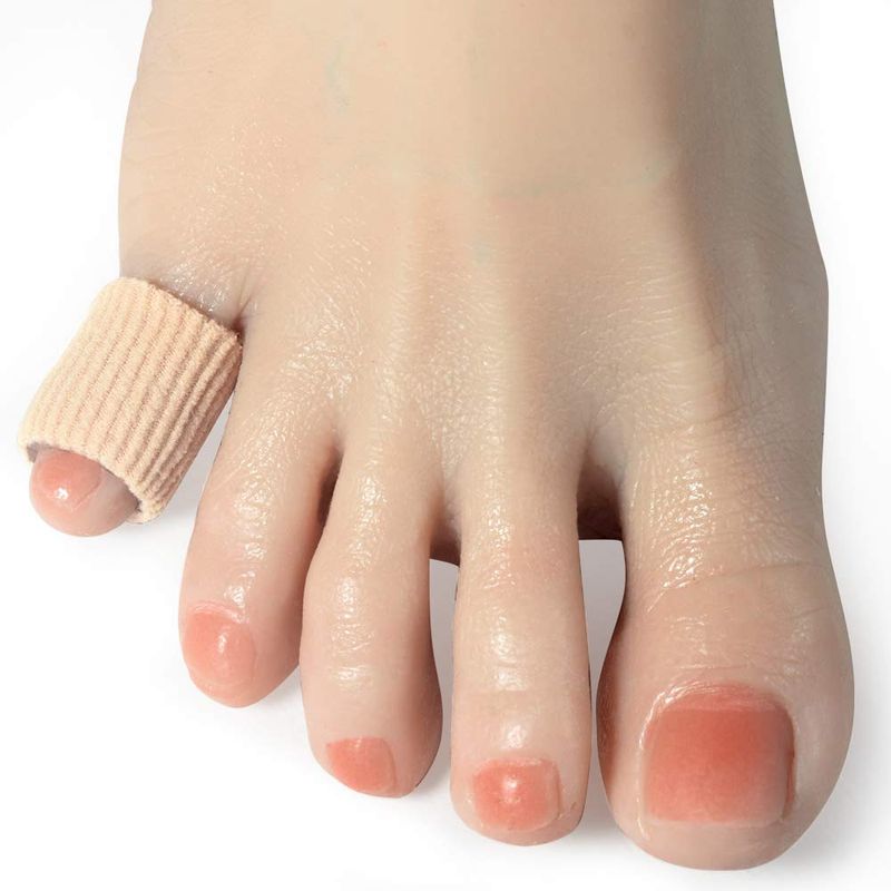 DYKOOK Cuttable Toe Tubes Sleeves 5 Pack Small Size, Made of Elastic ...