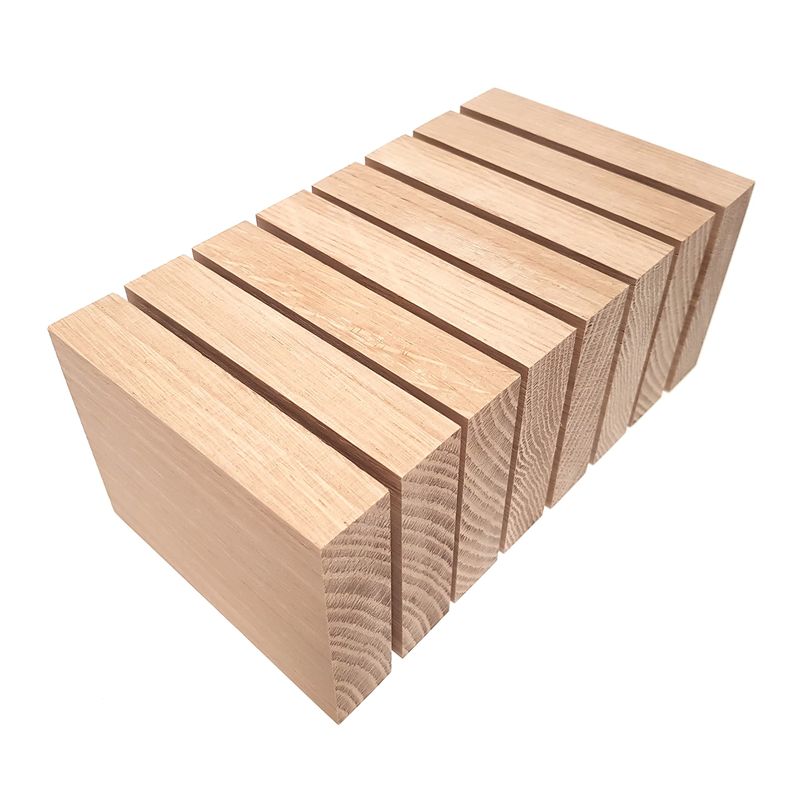 8 Rectangles 3" x 4" x 3/4 inch / 75 x 100 x 20 mm Wooden Blocks Bundle ...