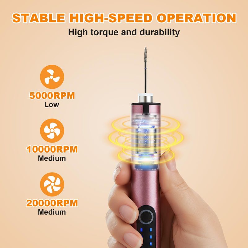 Cordless Engraving Pen with LED Light - USB Rechargable Engraving Pen,3 ...