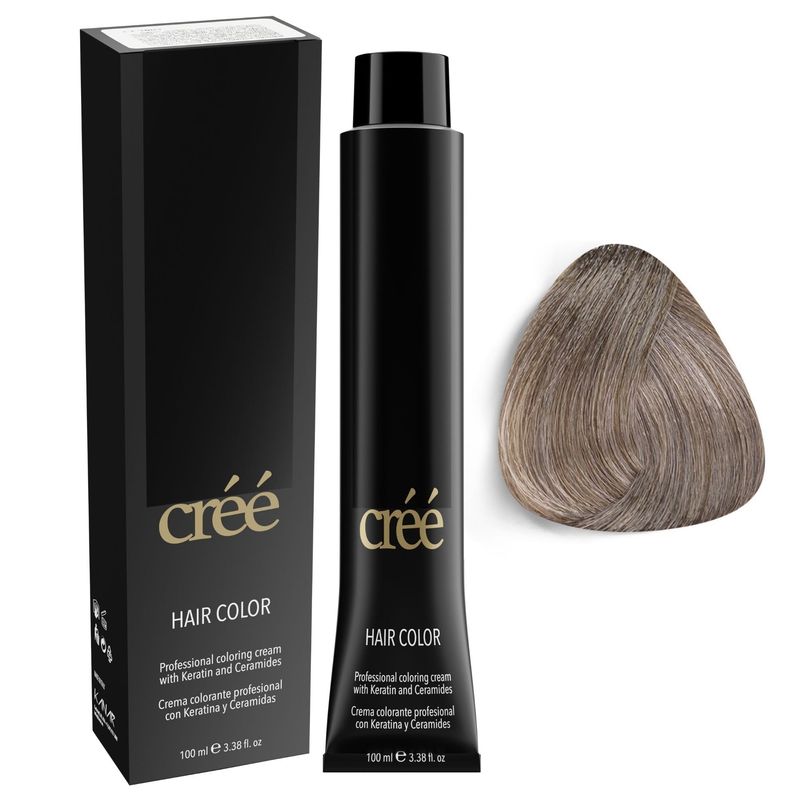 Cree Professional Permanent Hair Color, 100ml - 3.4 fl.oz. (Intense Ash ...