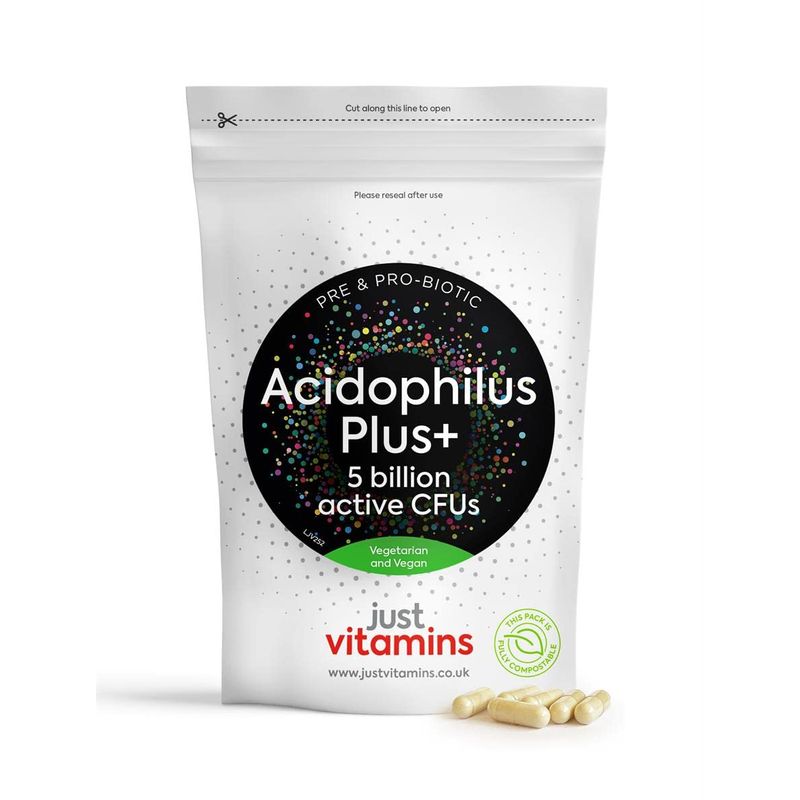 Acidophilus Plus+ Pre & Probiotic Bio Cultures Complex 90 Vegan ...