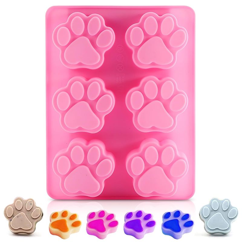 Silicone Dog Animal Paw Print Shaped Baking Pan Nonstick Cookie Biscuit ...