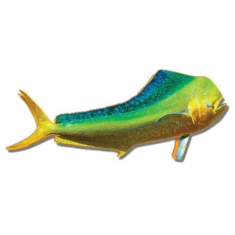 GT Graphics Colorful Dolphinfish Mahi Mahi - 12" Vinyl Sticker ...