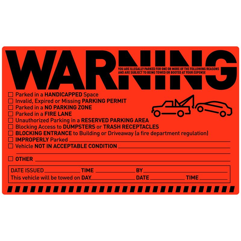 Easykart Parking Violation Stickers Notice Parking Violation Stickers ...