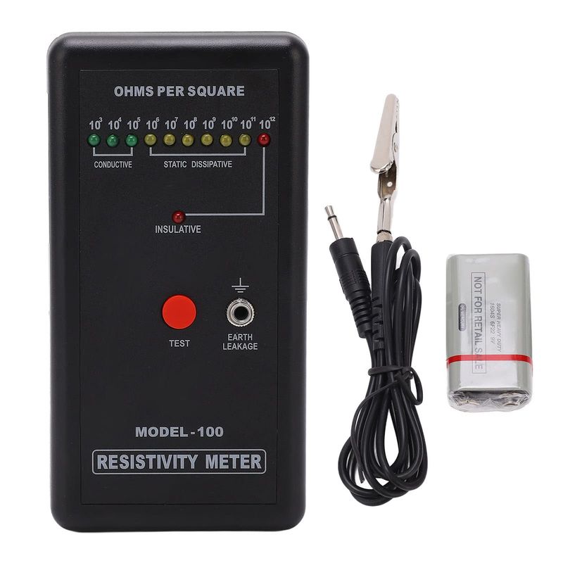 Digital Surface Resistance Tester Precise Static Electricity Tester ...