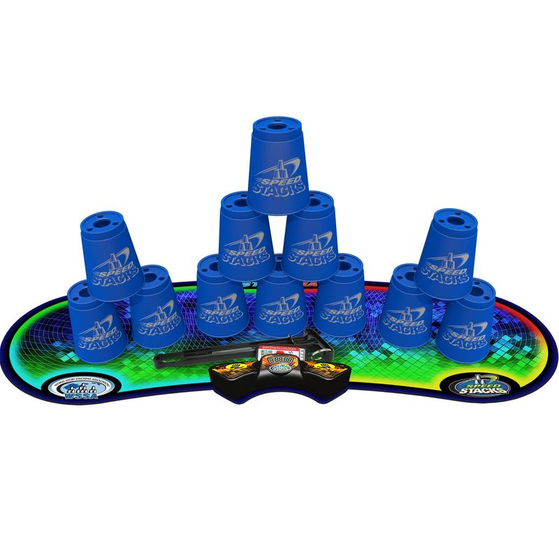 Speed Stacks | Sport Stacking Competitor, Blue - 12 Cups, Holding stem ...
