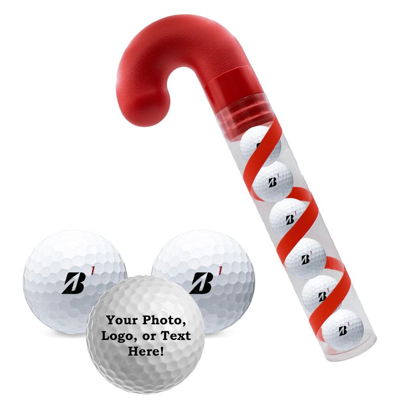 Personalized Golf Balls - Certified Refinished - 6-Pack in Candy Cane ...