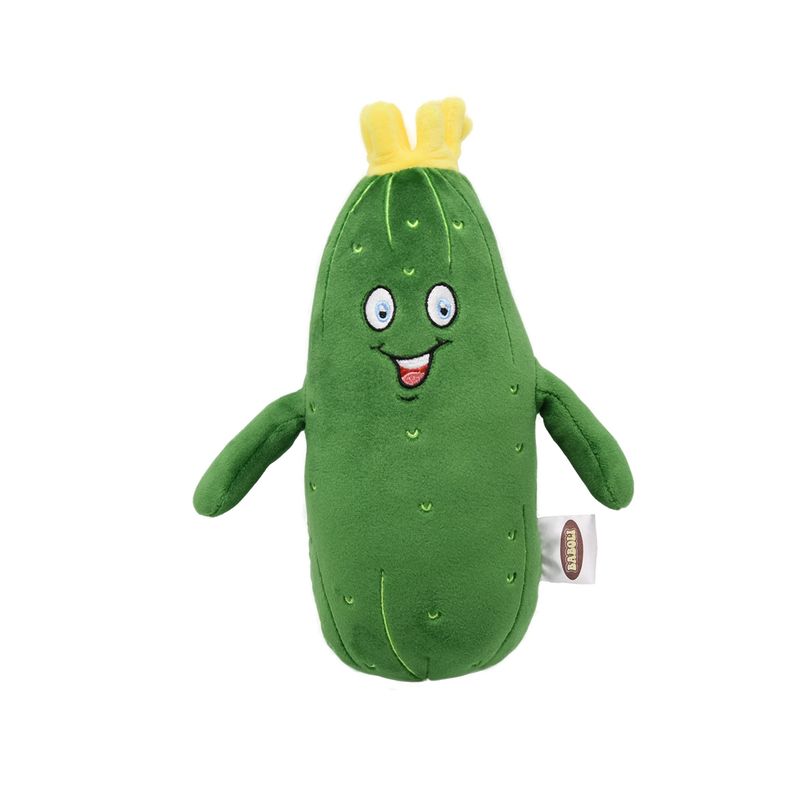 BABOLI Adorable Pickle Stuffed Animal Cucumber Plush Plant with Smile ...