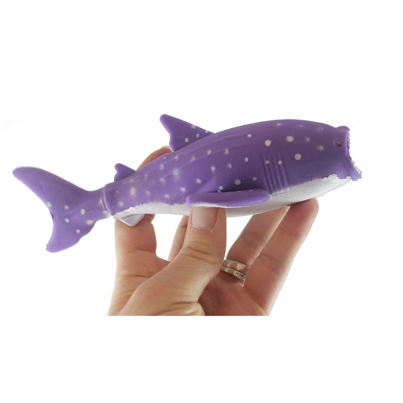 1 Purple Spotted Sand Filled Squishy Shark - Moldable Sensory, Stress ...
