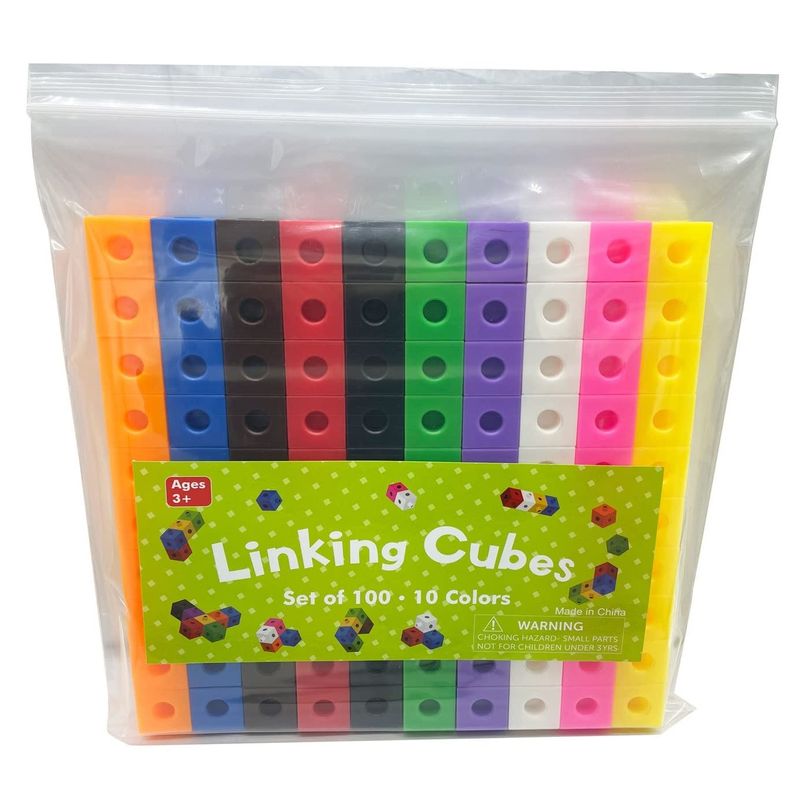 LINKING CUBE 100 Blocks, Set of 100, Numberblocks, Cube Blocks, Present ...