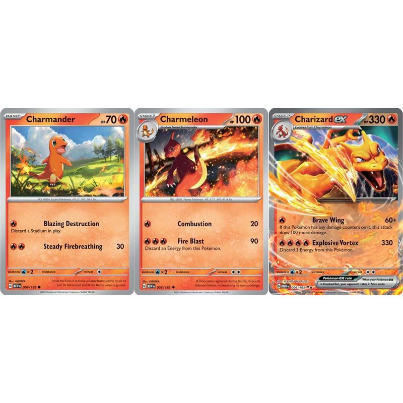 Charizard ex 066/165 - Pokemon 151 - Double Rare - Evolution 3 Card Set ...