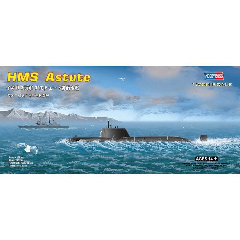 Hobby Boss HMS Astute Royal Navy Boat Model Building Kit - Online ...