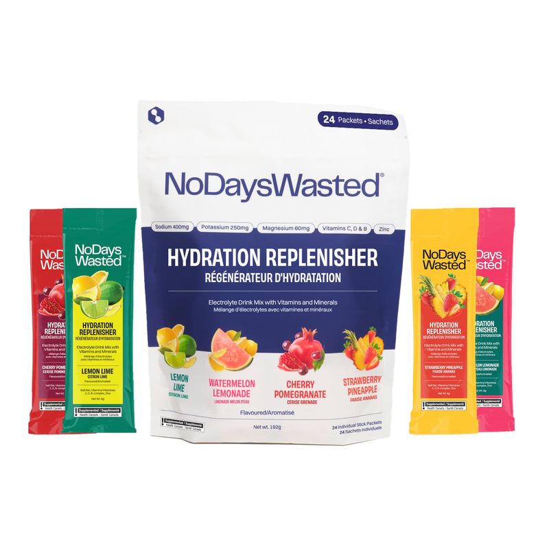 No Days Wasted Hydration Replenisher Electrolyte Replacement Stick ...