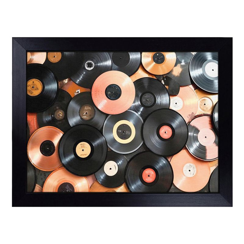 Vinyl Record Design Vol.2 | Lap Tray with Padded Cushion, Portable ...