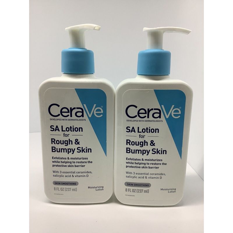 CeraVe SA Lotion for Rough & Bumpy Skin Vitamin D Salicylic Acid 8 oz ...