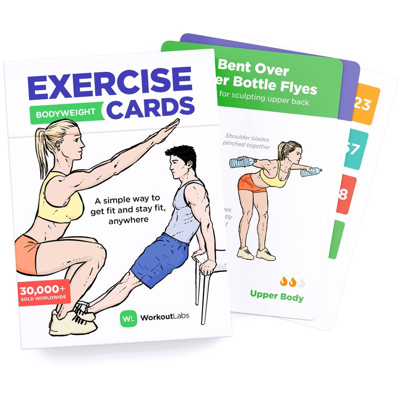 WorkoutLabs Exercise Cards: Bodyweight – Premium Home & Gym Workout ...