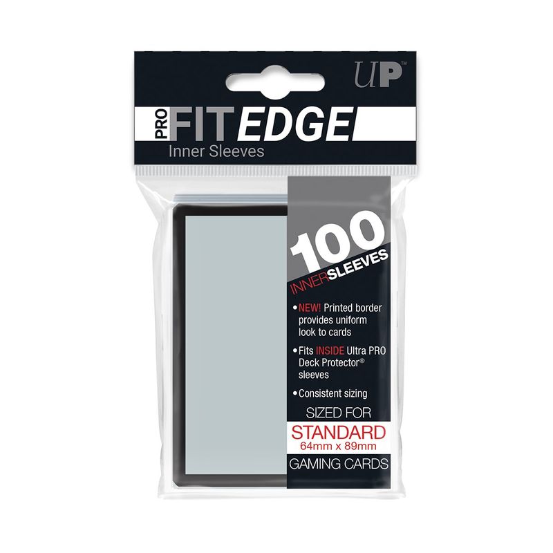 Ultra Pro Standard Size PRO-Fit Edge Deck Protector Sleeves w/ Black ...