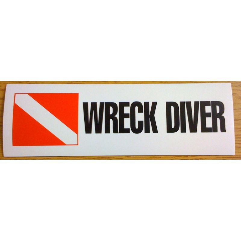 Scuba Diving Bumper Sticker Decal Wreck Diver Flag DS92 - Online ...