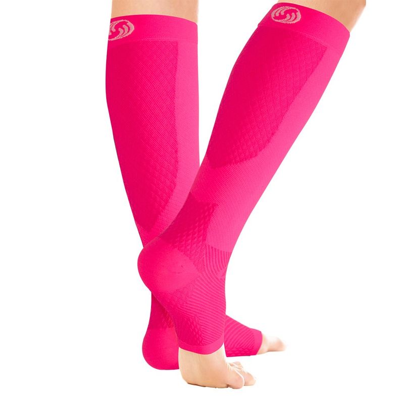 OrthoSleeve FS6+ Compression Foot & Leg Sleeve (1 Pair) for Plantar ...