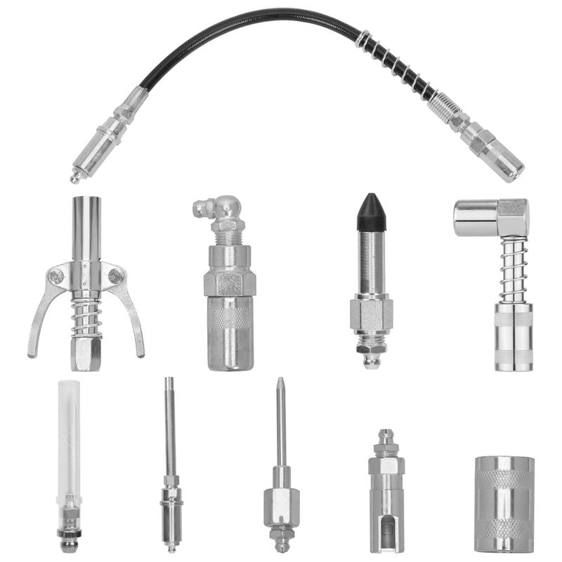 9pcs Grease Gun Accessories with Grease Gun, Gun Coupler Set Grease Gun ...
