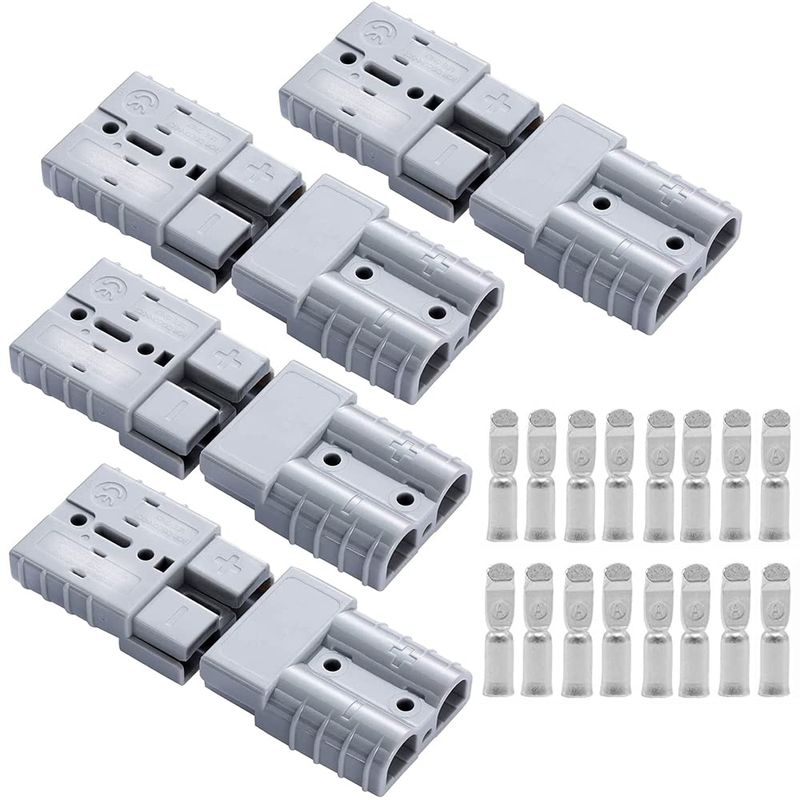 Battery Connector 50A, Battery Quick Connector Plug 50 Amp 600V 8Pcs ...