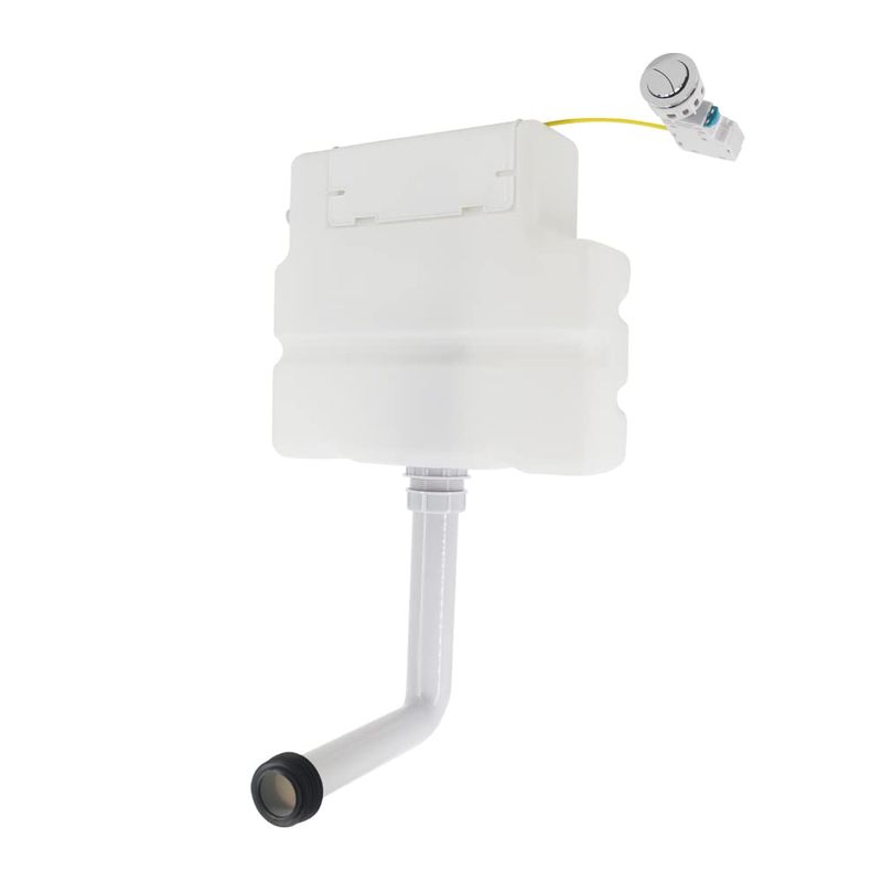 NRG Compact Dual Flush Concealed Toilet Cistern with Top Access and Chrome Push Button - Online ...