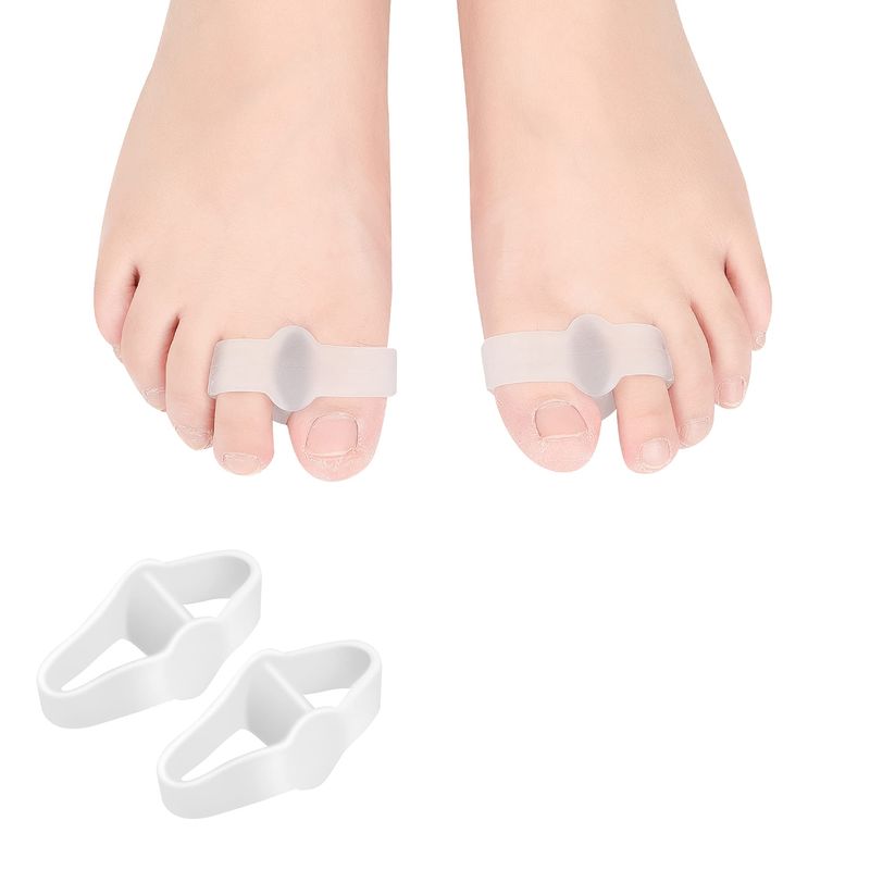 DYKOOK Toe Separators with 2 Loops 6 Pack of Soft Gel Bunion Corrector ...