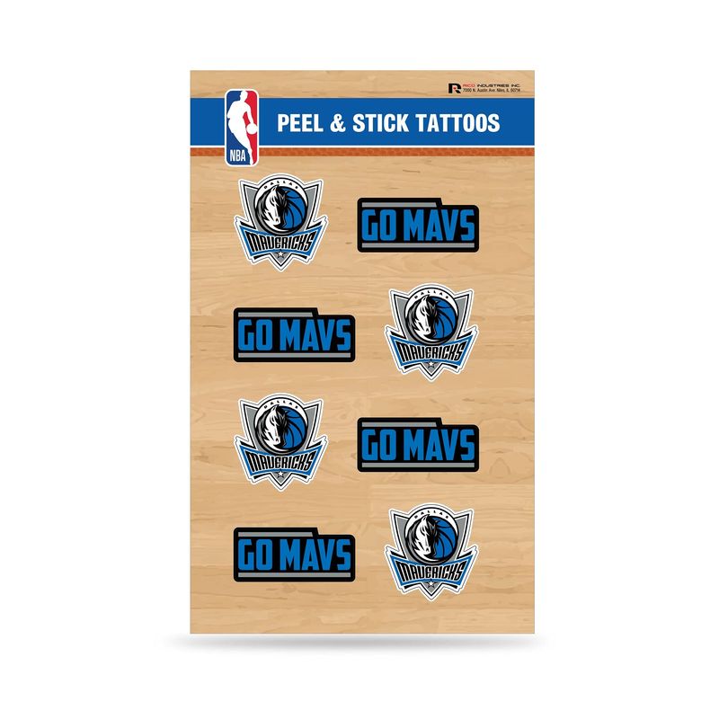 Rico Industries NBA Basketball Dallas Mavericks Peel & Stick Temporary ...