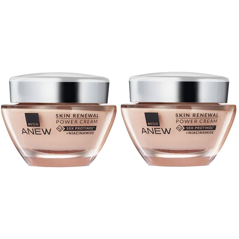 2 Pack of Avon Anew Skin Renewal Power Cream 50ml, Formulated with ...