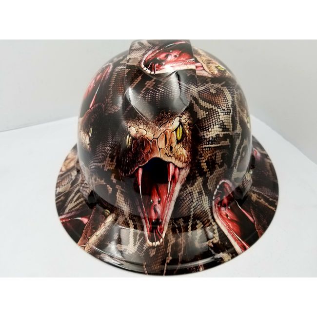 Wet Works Imaging Customized Pyramex Full Brim Snake BITE Pit Viper ...
