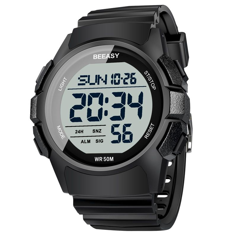 Beeasy Men Digital Sports Watch,Waterproof Watch with Stopwatch ...