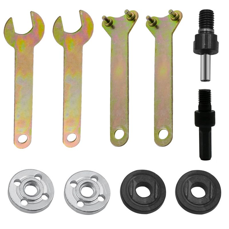 TorSor 10 Pack Grinder Flange Angle Wrench Spanner with Metal Lock Nut ...