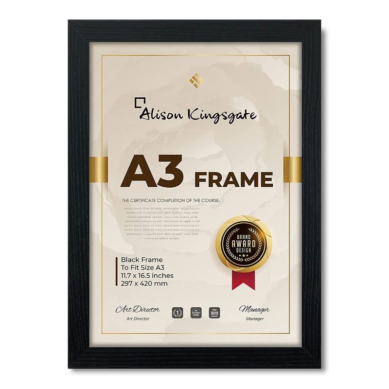 Alison Kingsgate Premium A3 Frame in Size 30x42cm - A3 Picture Frame ...