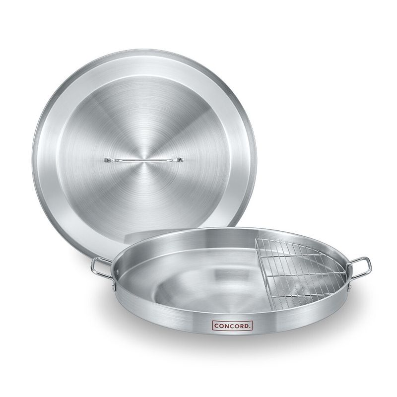 CONCORD 3 Piece 22" Comal Cookware Set Stainless Steel - Online ...