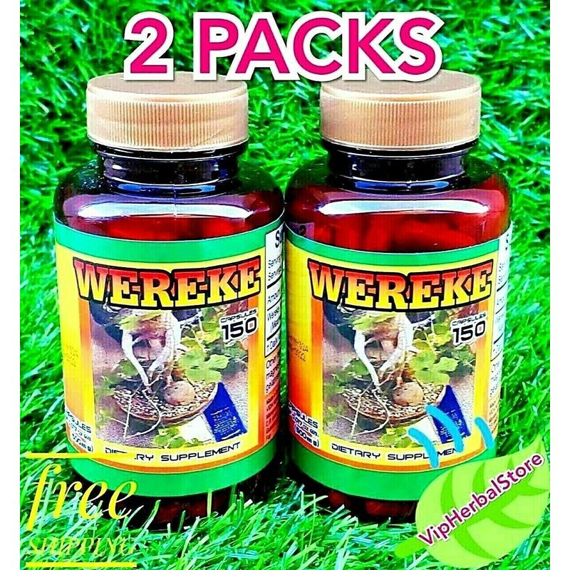 2 Bottles WEREKE 300 Capsules WEREQUE Original Gluco Support Free ...