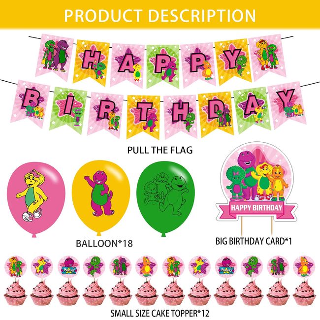 Barney And Friends Birthday Banner