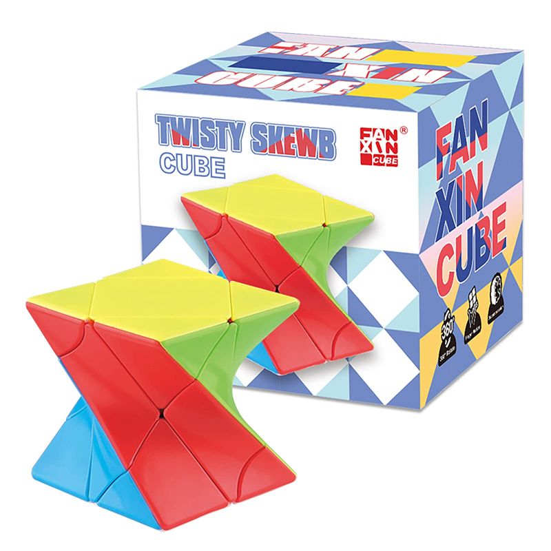Cube Twist 3x3 Stickerelss Speed Cube Vivid Color Magic Puzzle Toys ...