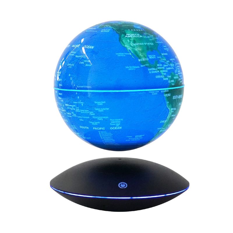 WUPYI 6" Magnetic Levitation Floating Globe Anti Gravity Rotating World ...
