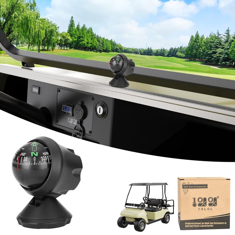 10L0L Golf Cart Compass Dash Mount Adjustable, Navigation Hiking ...