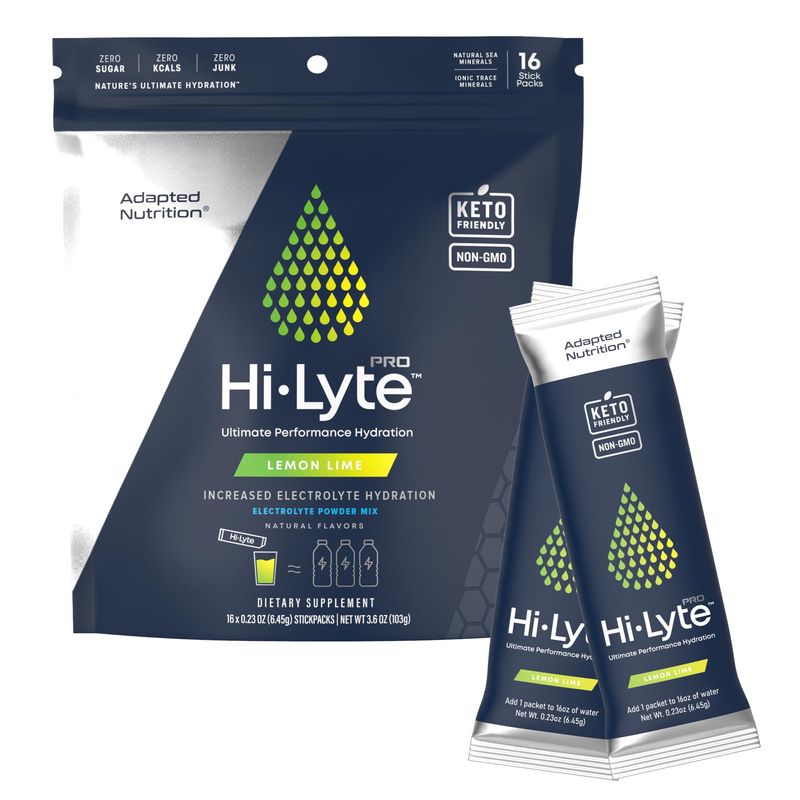 Hi-Lyte Pro Hydration Packets - 16 Individual Drink Packets | Lemon ...