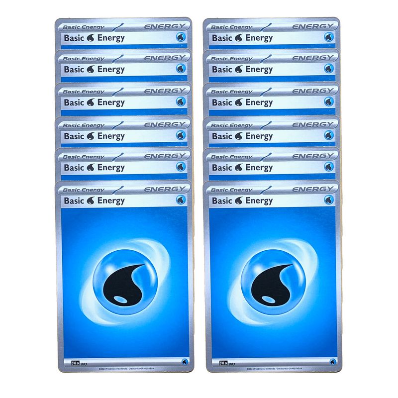 Pokemon Basic Water Energy Lot - Scarlet & Violet - x12 Card - Online ...