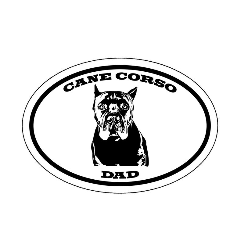 Cane Corso Dad Vinyl Sticker Decal - Dog Breed Sticker, for Tumblers ...