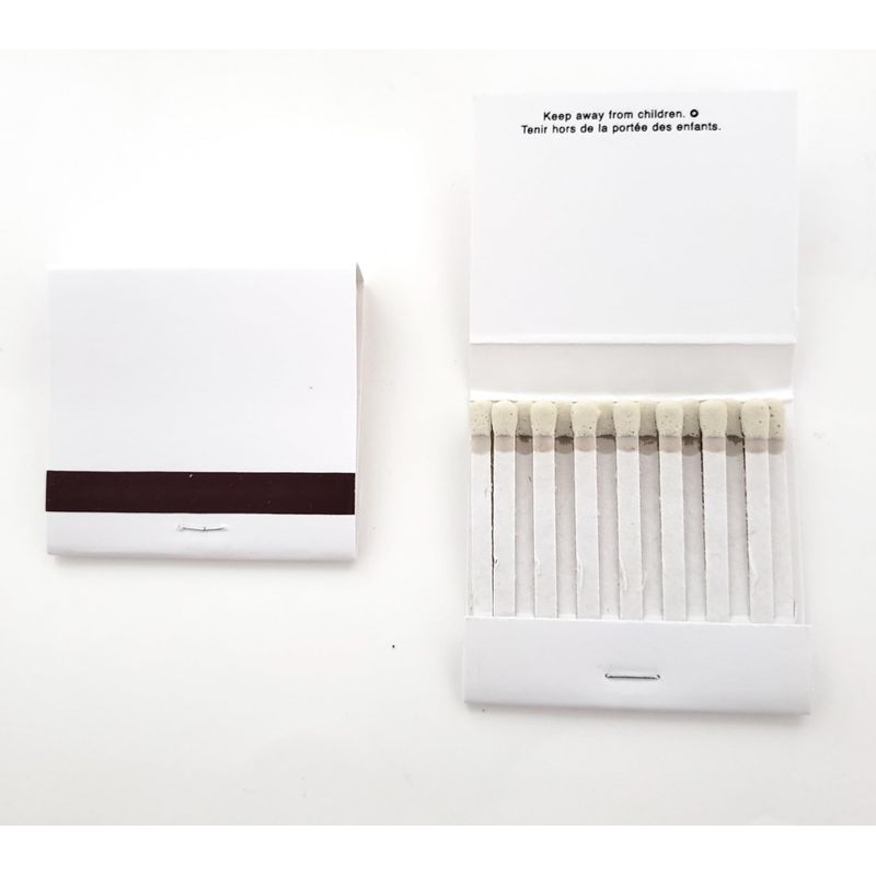 100 Plain White 30 Strike Matches Matchbooks Wedding - Online ...
