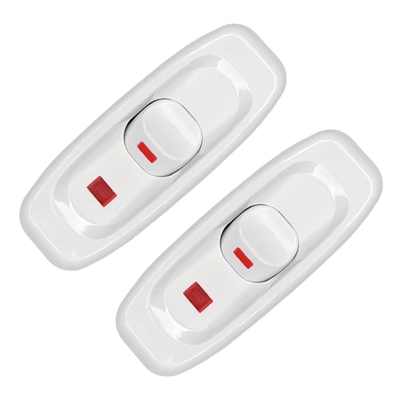 YFFSFDC Intermediate Switch Inline Cord Switch Set of 2 ON/OFF Push ...