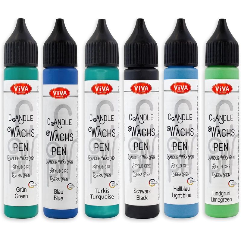 LM-Kreativ Candle Wax Pen Set - Fruit - 6 Colors (0.95 fl. oz each ...